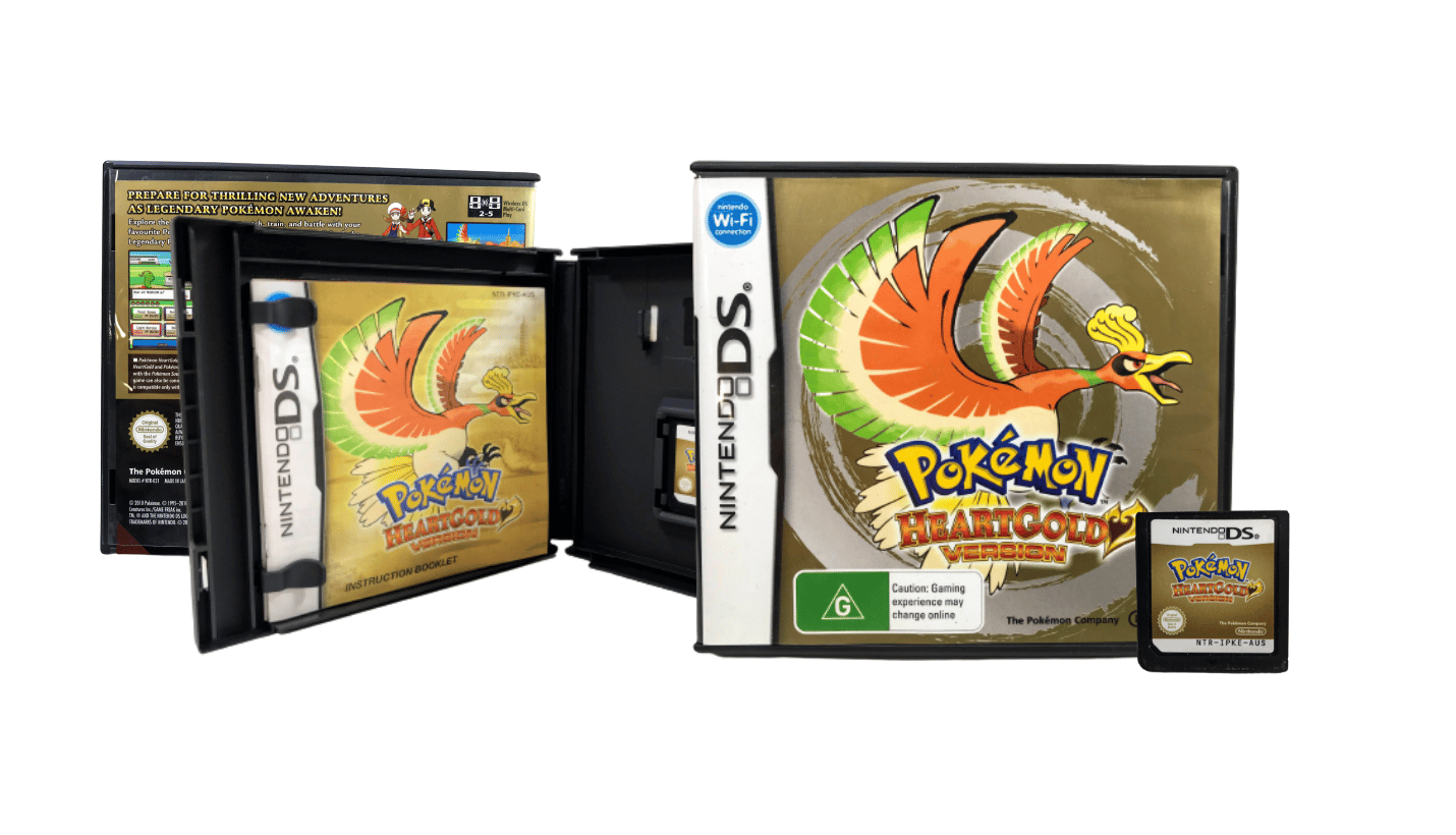 Pokemon HeartGold Version (DS - NZ EDITION) *MINT COMPLETE* - Appleby Games