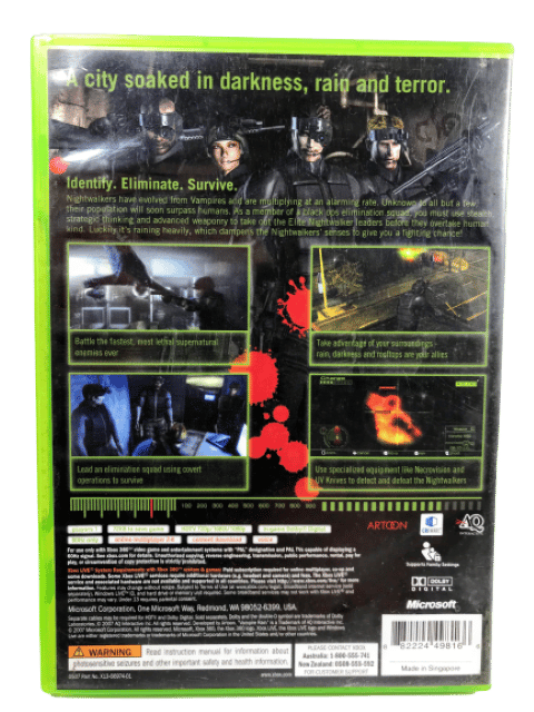 Vampire Rain (Xbox 360) *MINT COMPLETE* - Appleby Games