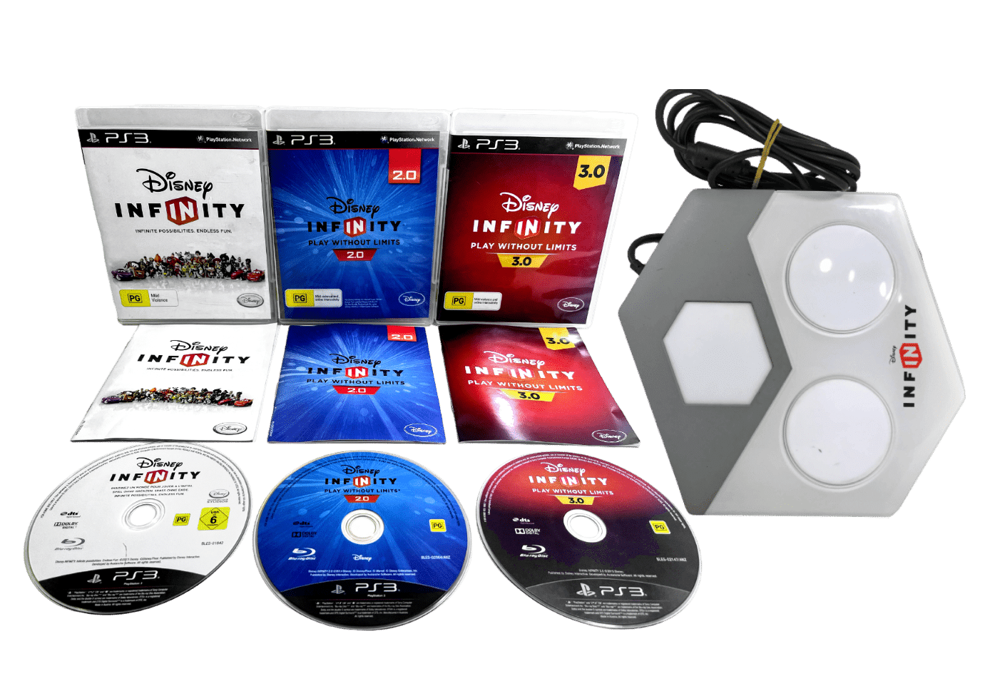 DISNEY Infinity (PS3) *TWO GAME SET + PORTAL* - Appleby Games