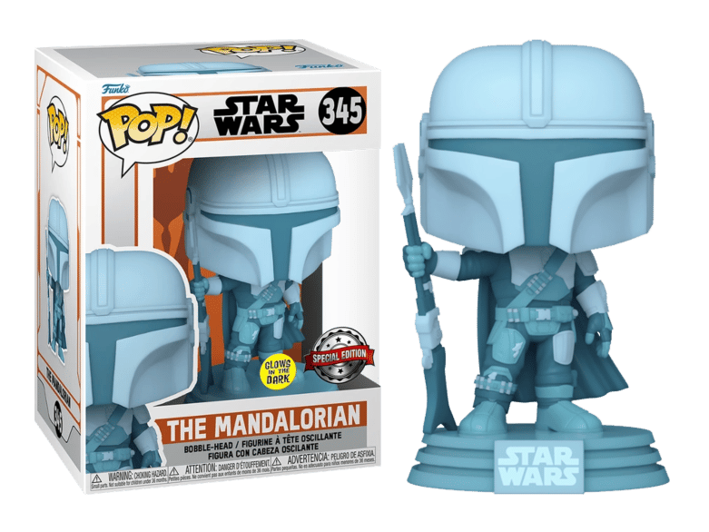 Funko Pop! Star Wars: Mandalorian - Mando Holo GLOW - Appleby Games