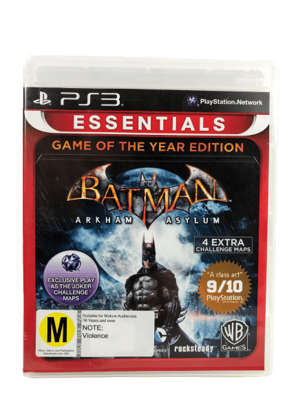 Batman Arkham Asylum Game Of The Year Edition (4 BONUS CHALLENGE MAPS ...