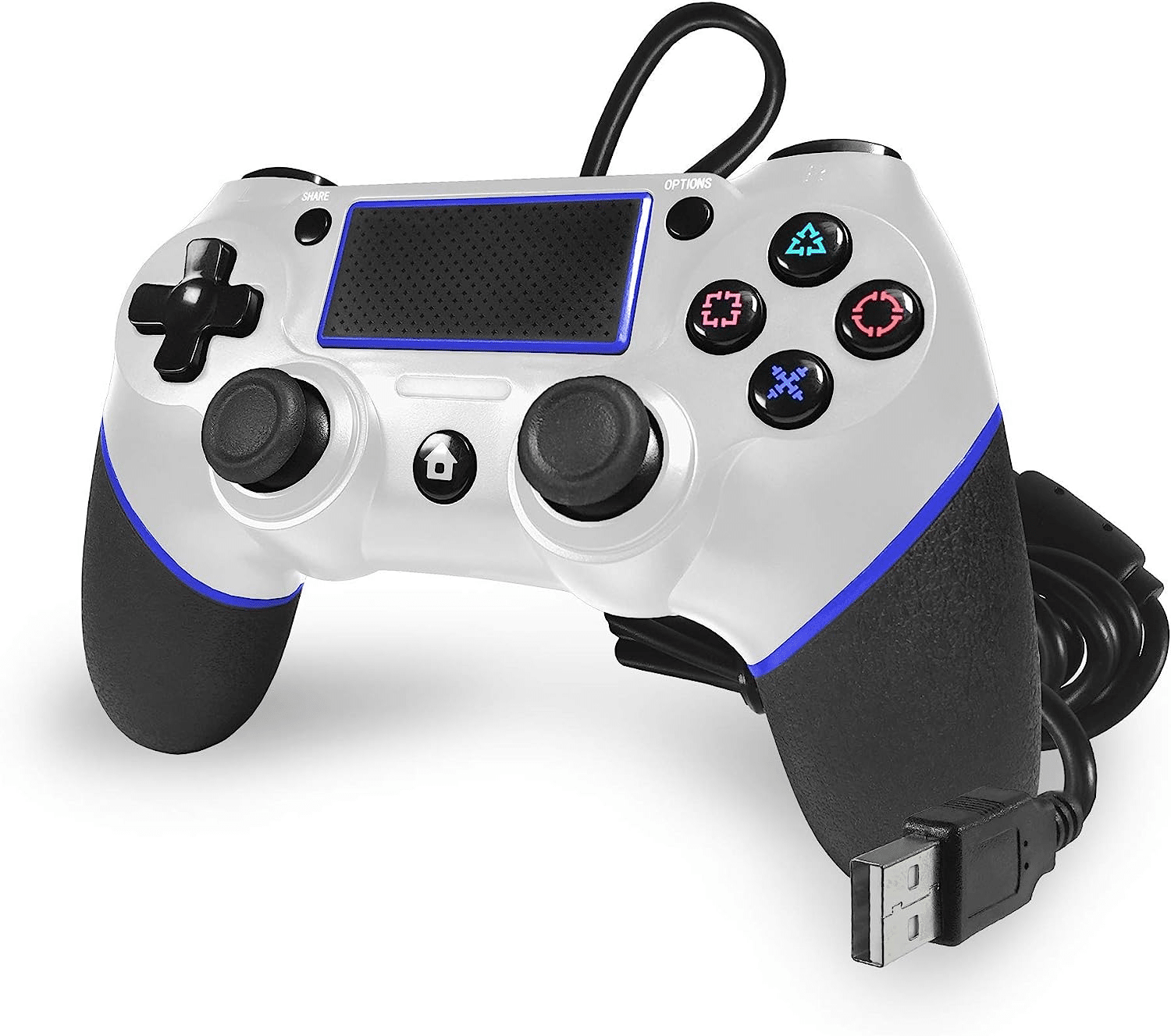 PS4 Controller - TTX Tech Champion Wired Controller - White (New) - Appleby Games