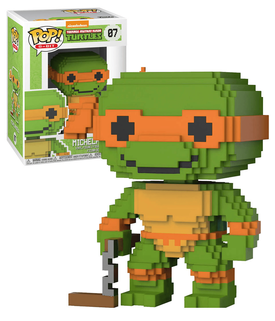 Funko Pop! Nickelodeon TMNT 8-BIT (Pixelated): MICHELANGELO - Appleby Games