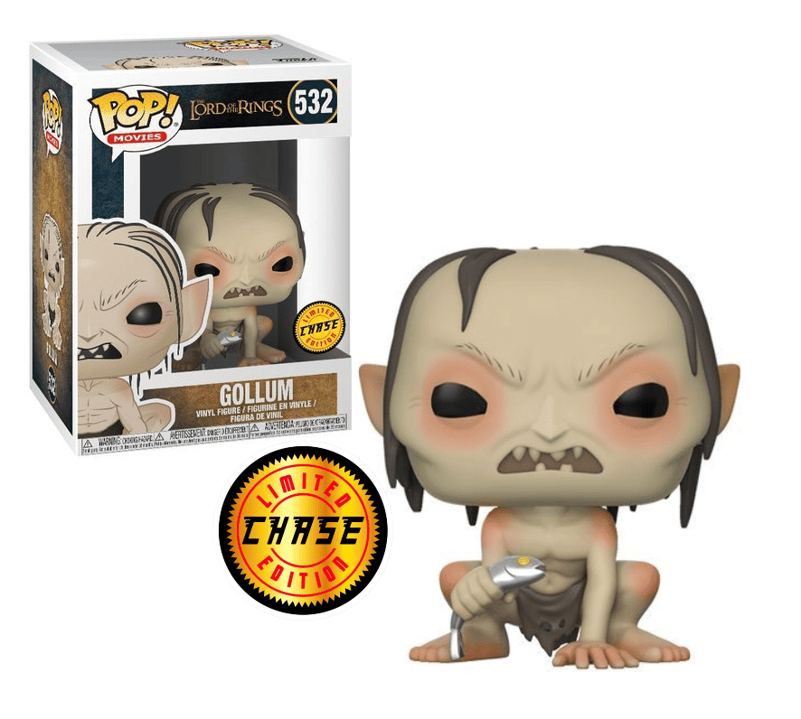 Funko Pops x 2! The Lord of the Rings: Gollum With Fish (CHASE ...