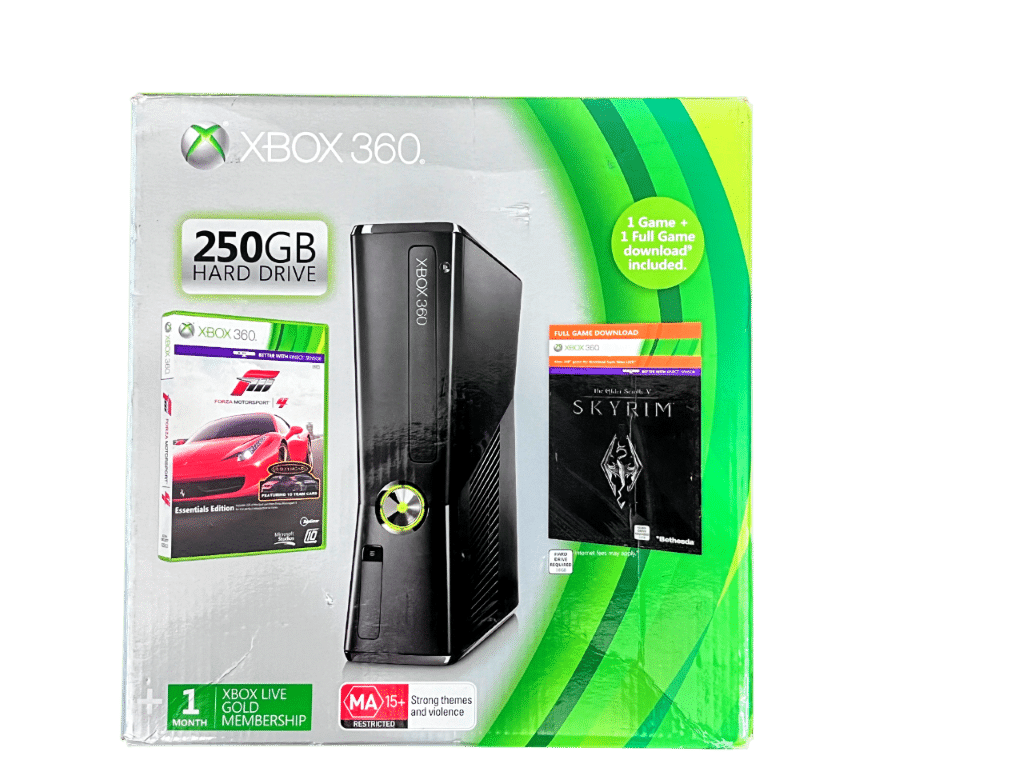 XBox 360 Slim 250GB Console + Game Bundle *BOXED GIFT SET* - Appleby Games