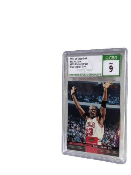 NBA 1993-94 MICHAEL JORDAN (AUTHENTIC CSG GRADE 9) MINT - Appleby Games