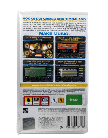 BEATERATOR (PSP) *COMPLETE* - Appleby Games