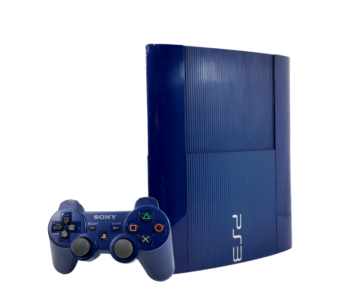 PS3 Super-Slim 500GB LIMITED EDITION BLUE - Appleby Games