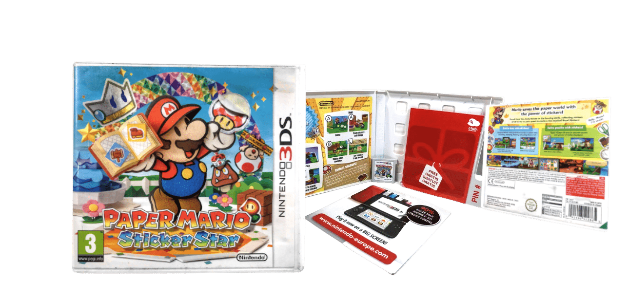 Paper MARIO: Sticker Star (3DS) *MINT COMPLETE* - Appleby Games