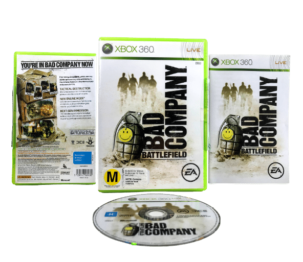 BATTLEFIELD Bad Company (XBox 360) *MINT COMPLETE* - Appleby Games