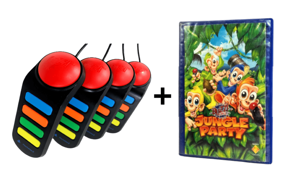 BUZZ! Junior: JUNGLE PARTY (GAME + BUZZERS!) COMPLETE BUNDLE - Appleby ...
