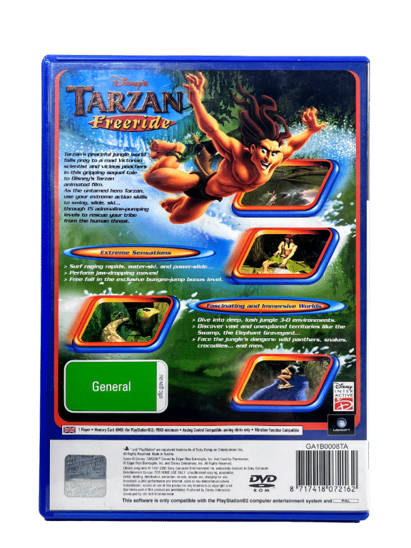 TARZAN FREERIDE (PS2) *MINT COMPLETE* - Appleby Games