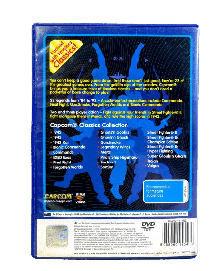 CAPCOM Classics Collection Vol. 1 (PS2) *EXCELLENT + COMPLETE ...