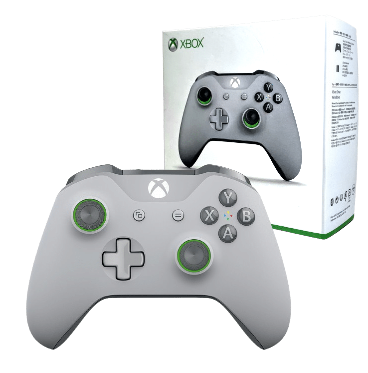 Xbox One Wireless Controller - Grey/Green (with Bluetooth) - Appleby Games