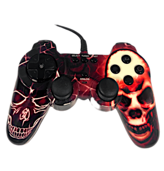 PS2 Controller RED SKULL PlayStation 2 Controller - Appleby Games