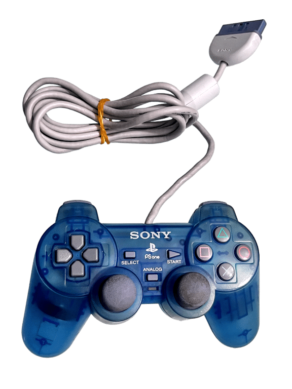 Genuine SONY PlayStation Controller (PS1) *TRANSLUCENT BLUE* - Appleby ...
