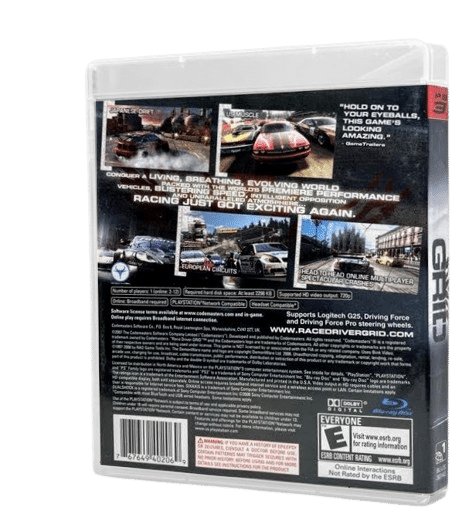 Racedriver Grid (Collectible Print) PS3 - Appleby Games