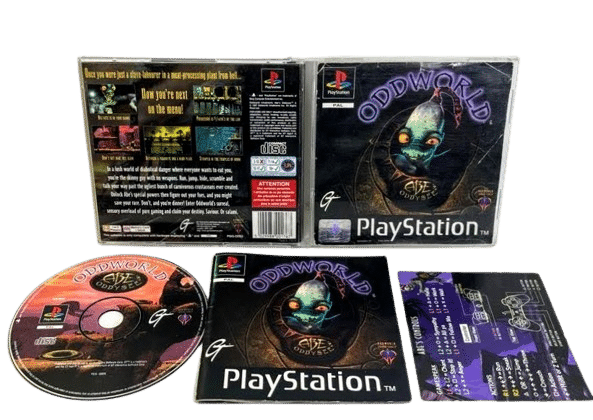 ODDWORLD Abe's Oddysee (PS1 - ORIGINAL PRINT) *TIDY & COMPLETE ...