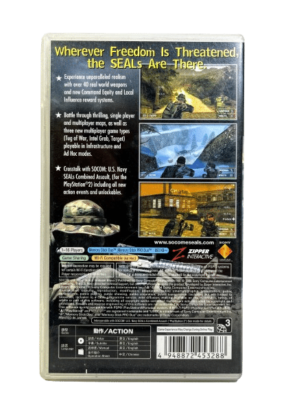 SOCOM U.S. Navy Seals Fireteam Bravo 2 Case + 2 x Booklets (PSP) *no ...
