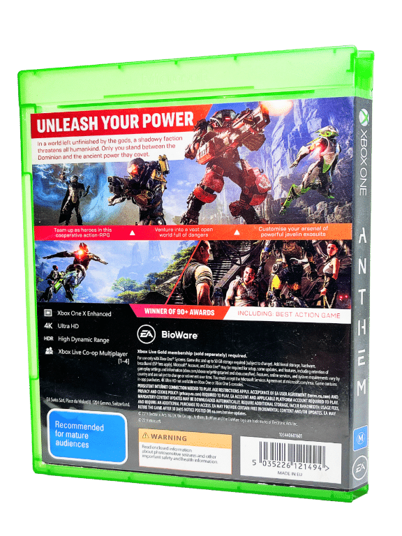 ANTHEM (Xbox One) *MINT COMPLETE* - Appleby Games
