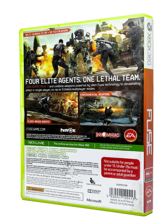 FUSE (XBox 360) *MINT COMPLETE* - Appleby Games