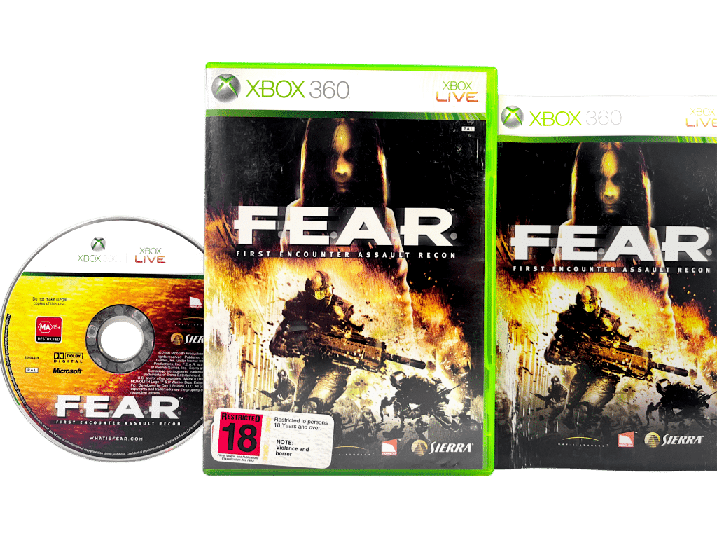 F.E.A.R. First Encounter Assault Recon FEAR (Xbox 360) *MINT COMPLETE ...