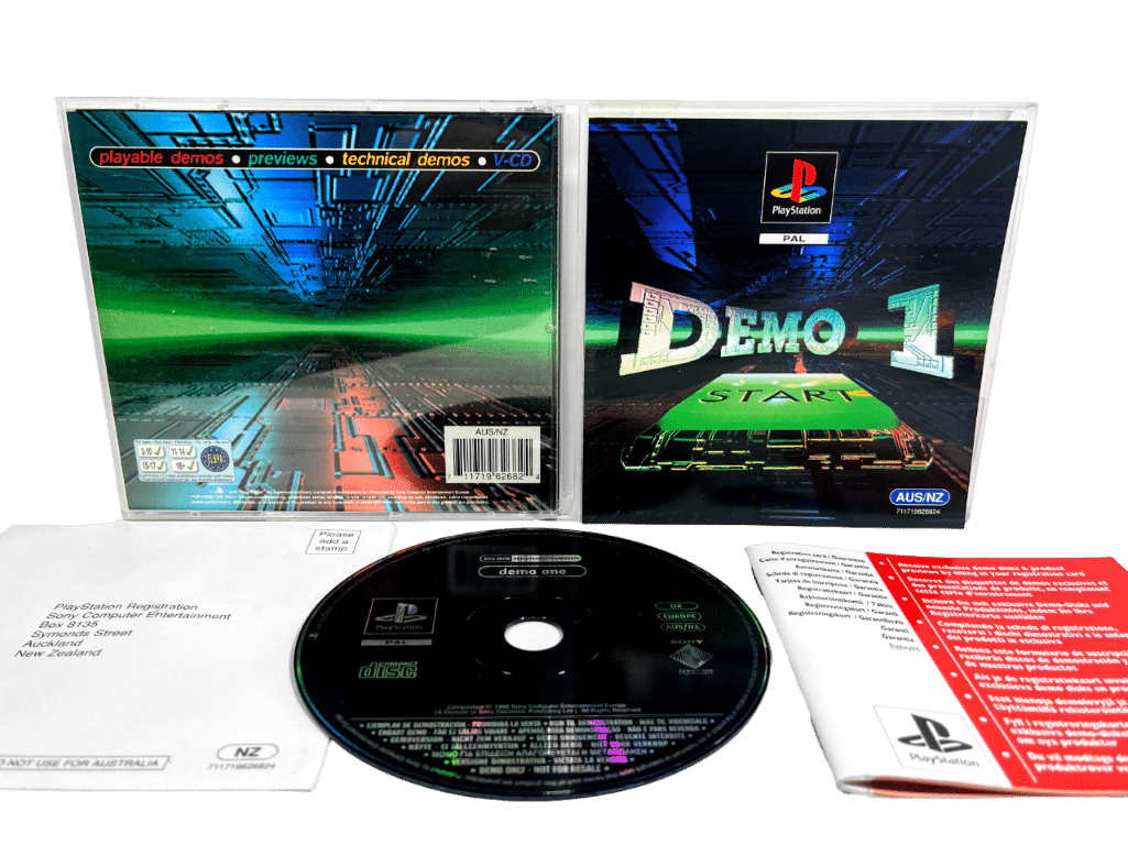 PlayStation Demo 1 (Original Demo 1) PS1 *MINT COMPLETE* - Appleby Games