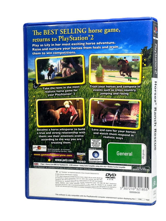 HORSEZ: Ranch Rescue (PS2 - NZ EDITION) *EXCELLENT & COMPLETE ...