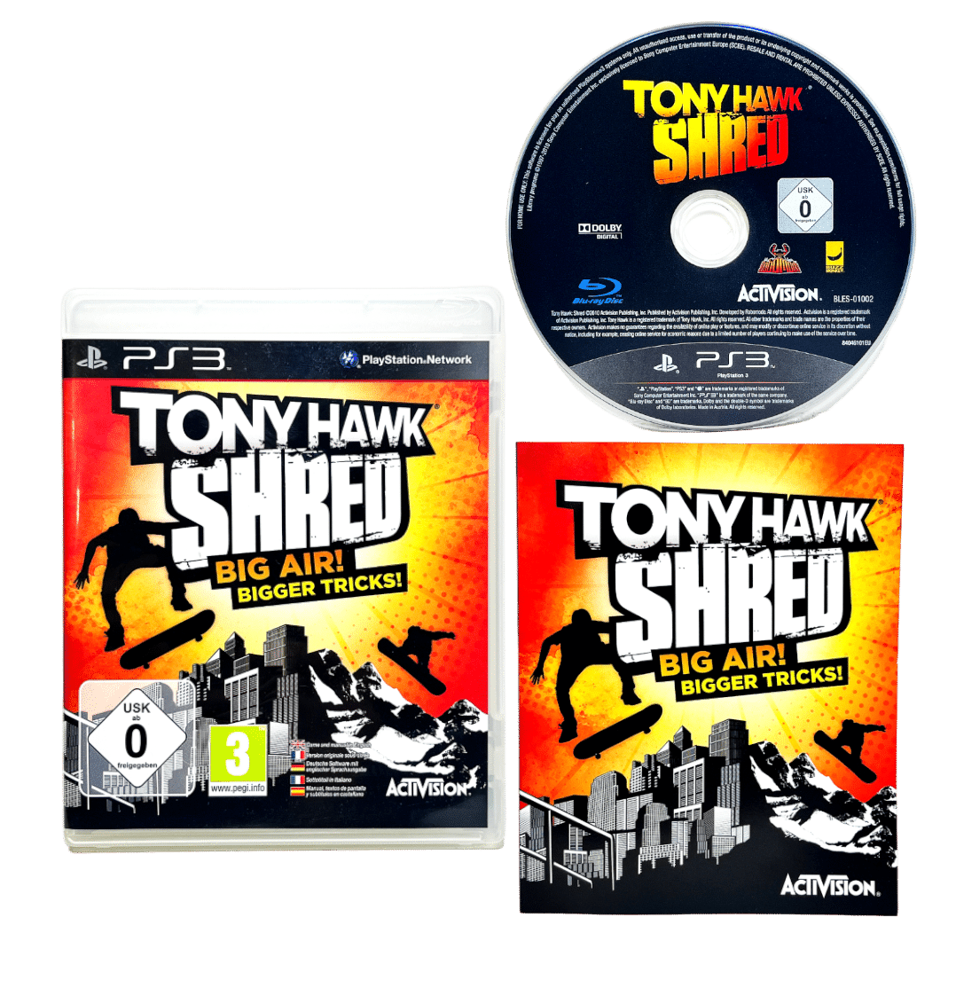 TONY HAWK: SHRED! (PS3) *MINT COMPLETE - Appleby Games