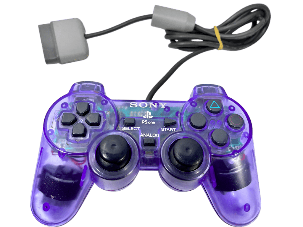 Genuine SONY PlayStation Controller PS1 Controller TRANSLUCENT VIOLET ...