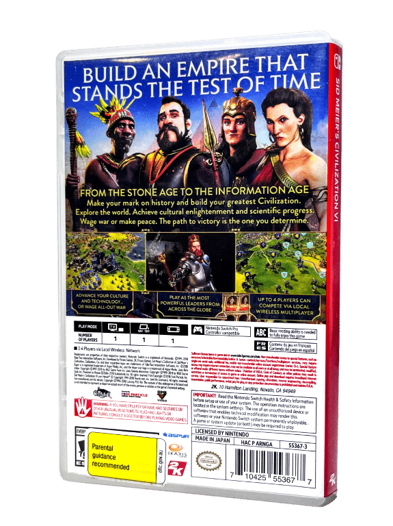 Sid Meier's Civilization VI (Nintendo Switch) - Appleby Games