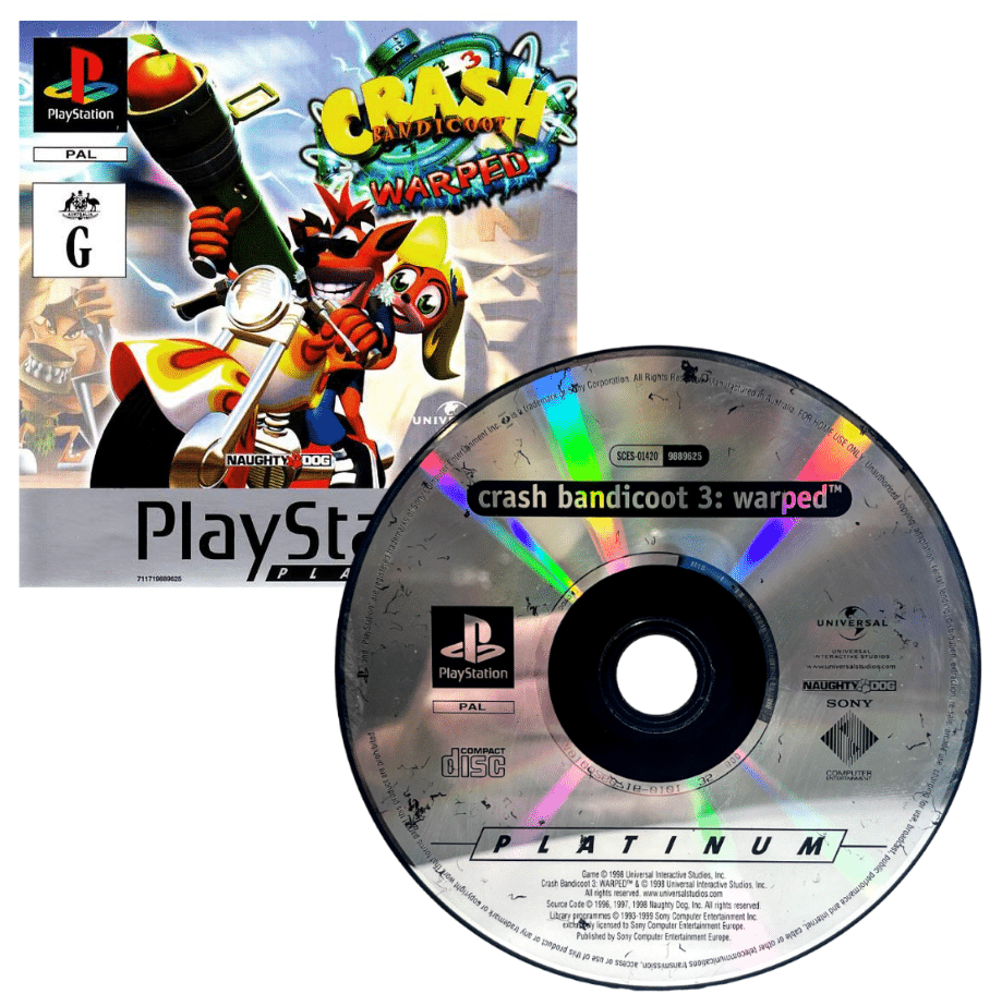Crash Bandicoot 3 Warped (PS1) *DISC ONLY - GOOD CONDITION* - Appleby Games