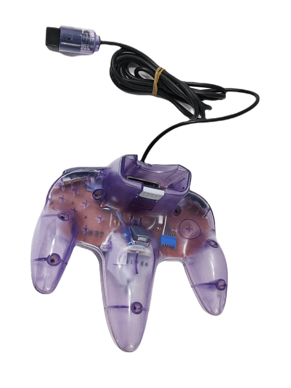 Genuine Nintendo 64 Controller Translucent Purple N64 - Appleby Games