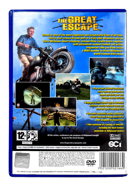 The GREAT ESCAPE (PS2) *TIDY & COMPLETE* - Appleby Games