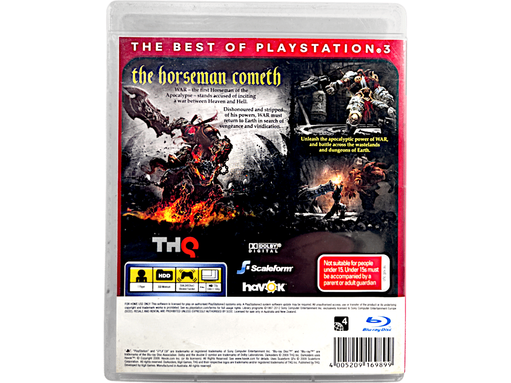 DARKSIDERS (PS3 - GENUINE ESSENTIALS EDITION) *MINT COMPLETE* - Appleby ...