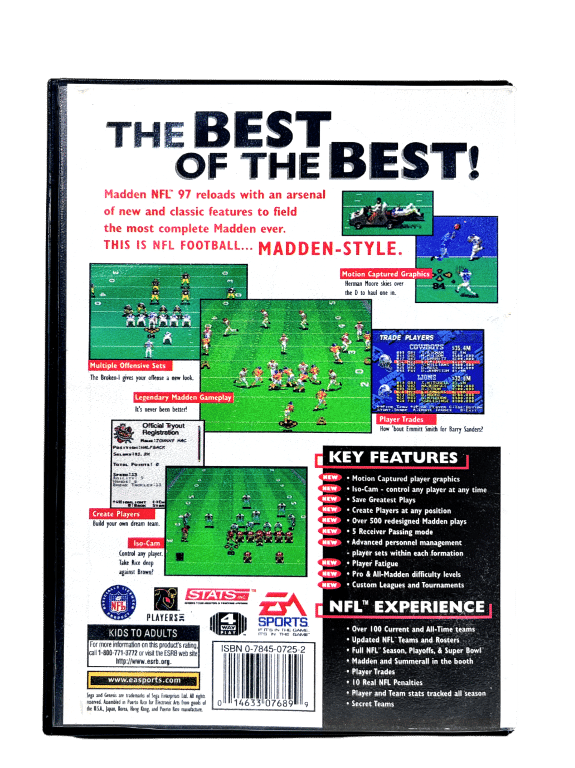 MADDEN NFL 97 (Sega Mega Drive) *MINT COMPLETE* - Appleby Games