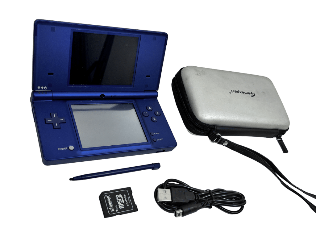 Nintendo DSi + Charger + Stylus + Case + Mem Card Adapter - Appleby Games