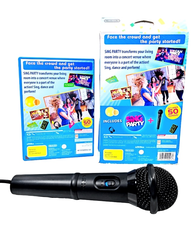 SING PARTY! U (GAME + MICROPHONE) Wii U *COMPLETE BOX SET* - Appleby Games