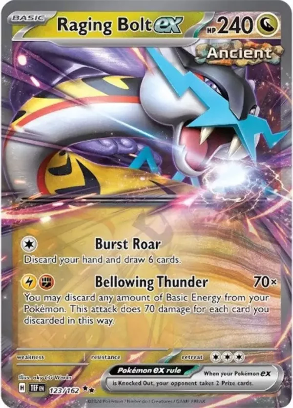 Pokemon TCG - Raging Bolt ex 123/162 Temporal Forces - Appleby Games