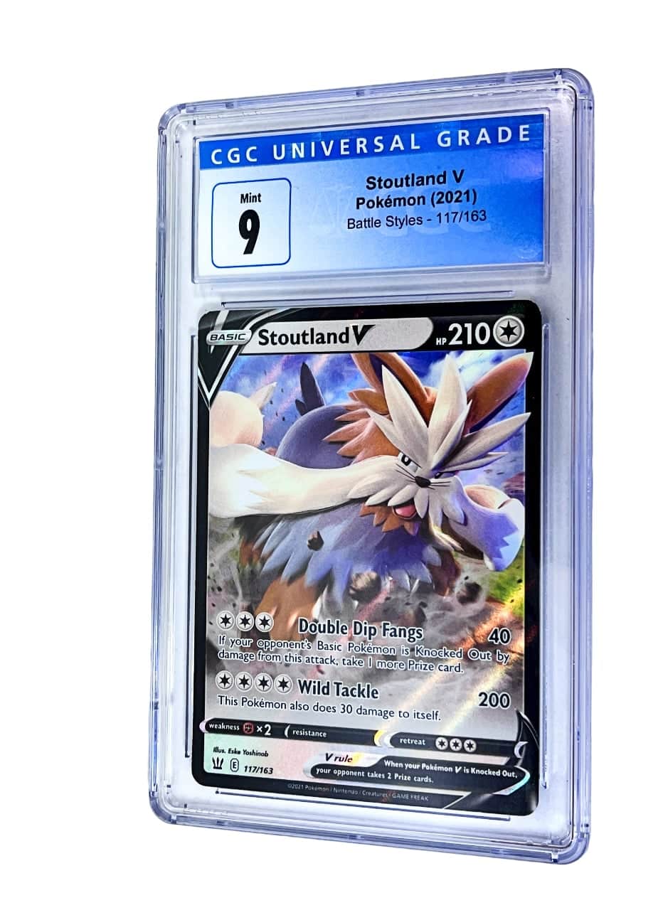 Pokemon TCG - CGC 9 Stoutland V Pokemon • Ultra Rare • 117/163 Battle ...