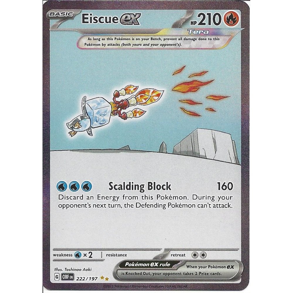 Pokemon TCG - Eiscue ex SIR 222 Obsidian Flames - Appleby Games