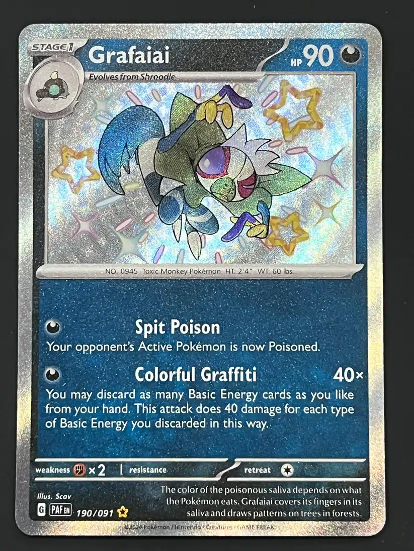 Pokemon TCG - Grafaiai Shiny 190 Paldean Fates - Appleby Games