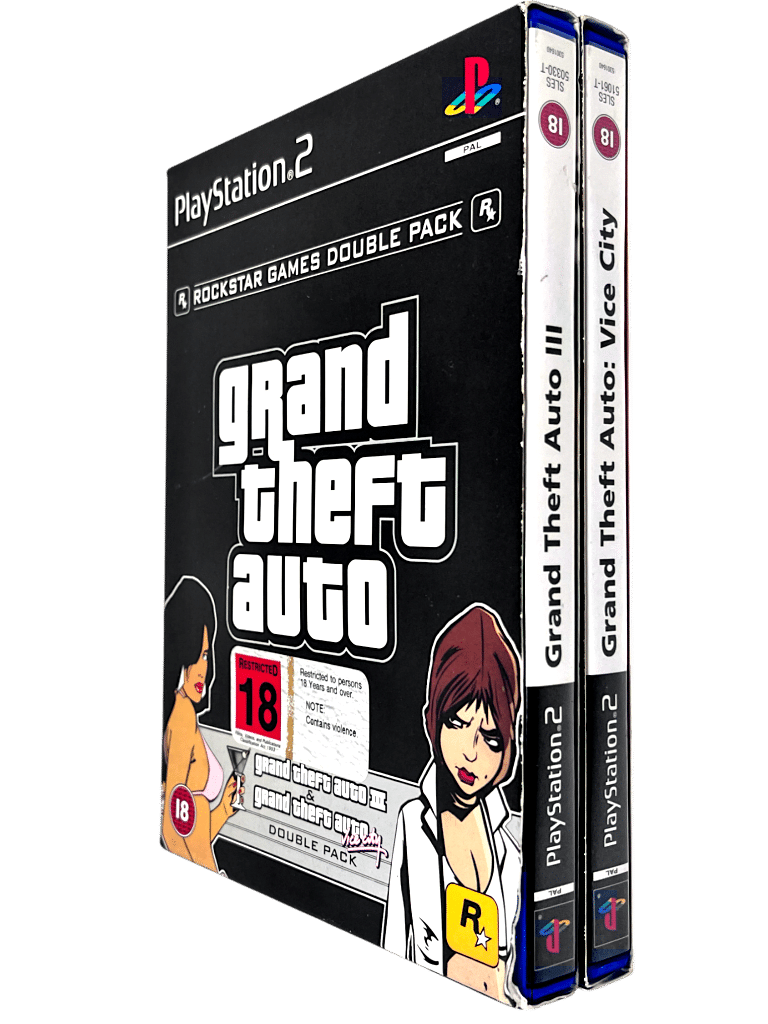 Grand Theft Auto III + GTA Vice City (PS2) *ROCKSTAR GAMES BOX SET ...
