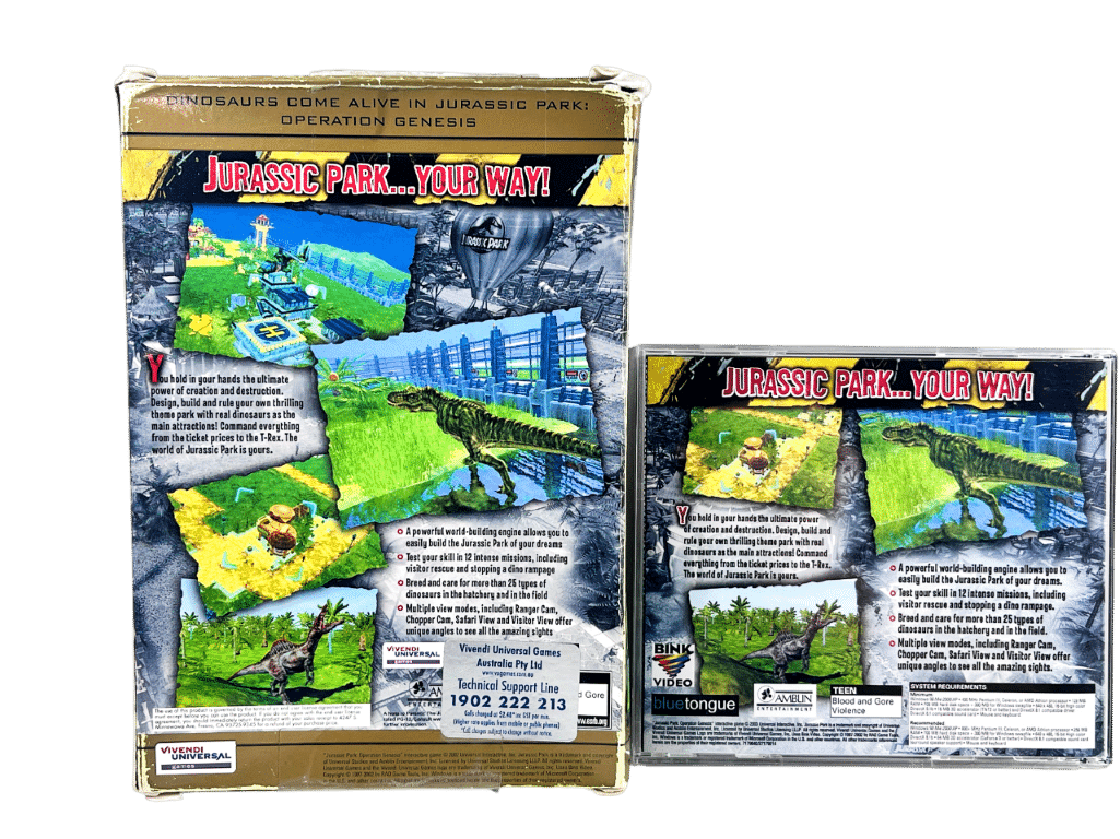 JURASSIC PARK: OPERATION GENESIS (PC) *BOXED EDITION* - Appleby Games