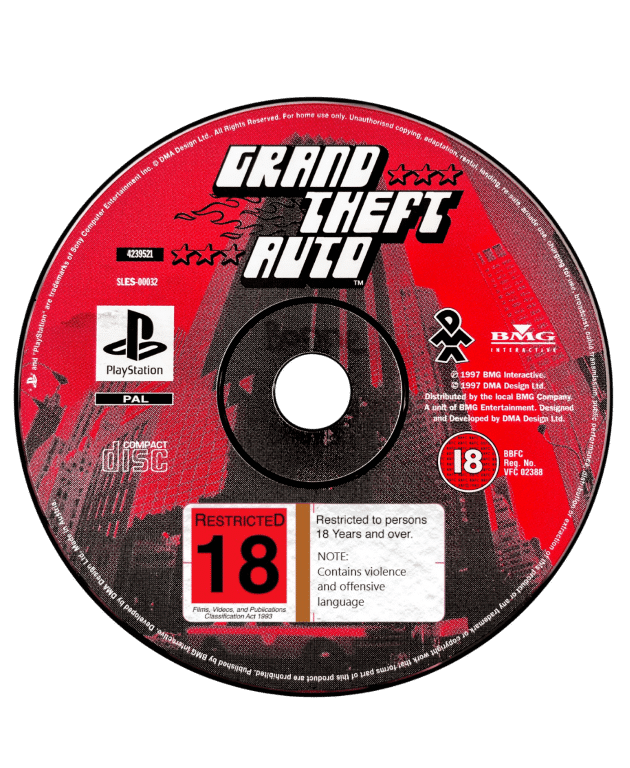Grand Theft Auto: The Original Game (PS1) - Appleby Games