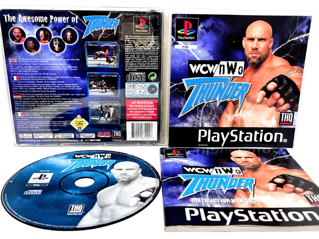 WCW NWO Thunder (PS1) *EXCELLENT + COMPLETE* - Appleby Games