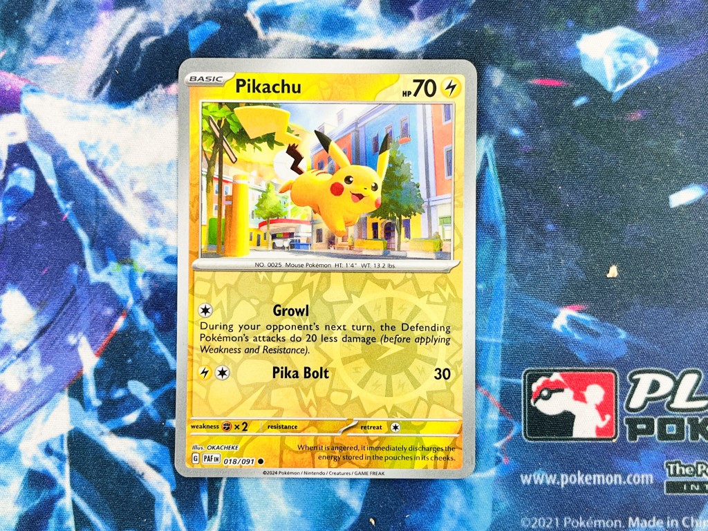 POKEMON TCG - Pikachu - 018/091 (Reverse Cosmos Holo) - Appleby Games