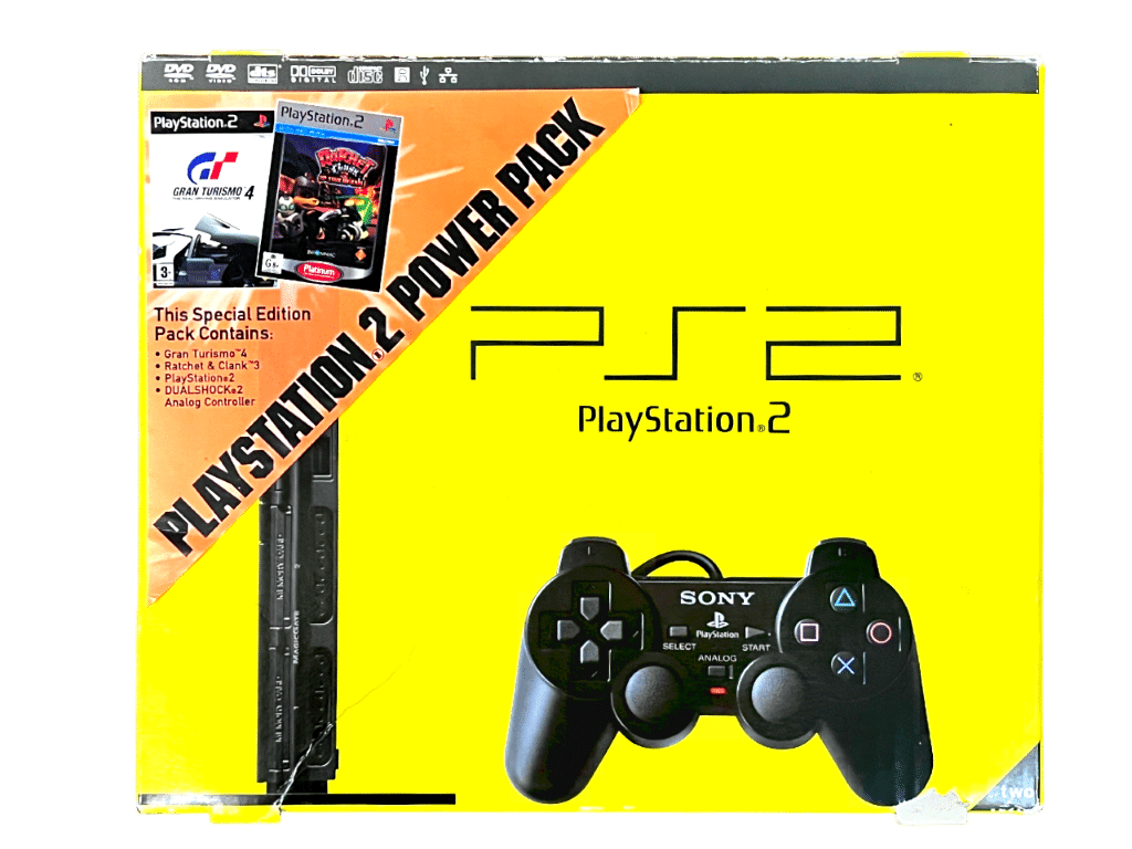 PS2 Slim Console + Genuine Sony Controller *BOXED* - Appleby Games