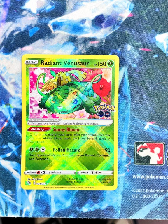 POKEMON TCG - Radiant Venusaur - Pokemon GO - Appleby Games
