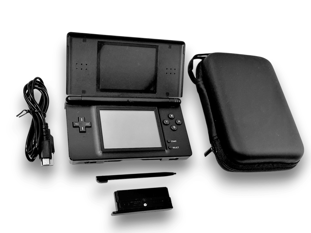 Nintendo DS Lite Console (Black) + Charger + Case - Appleby Games